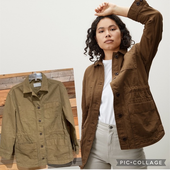Everlane | Jackets & Coats | Everlane The Cinchable Chore Cotton ...